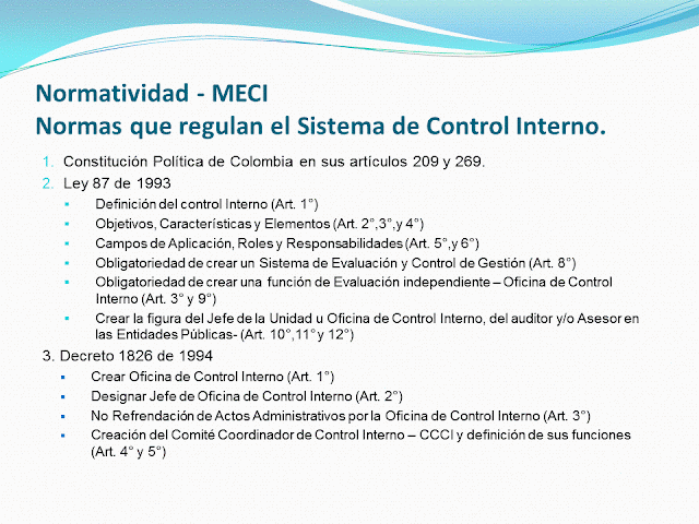 Modelo Estándar de Control Interno 3 - MECI
