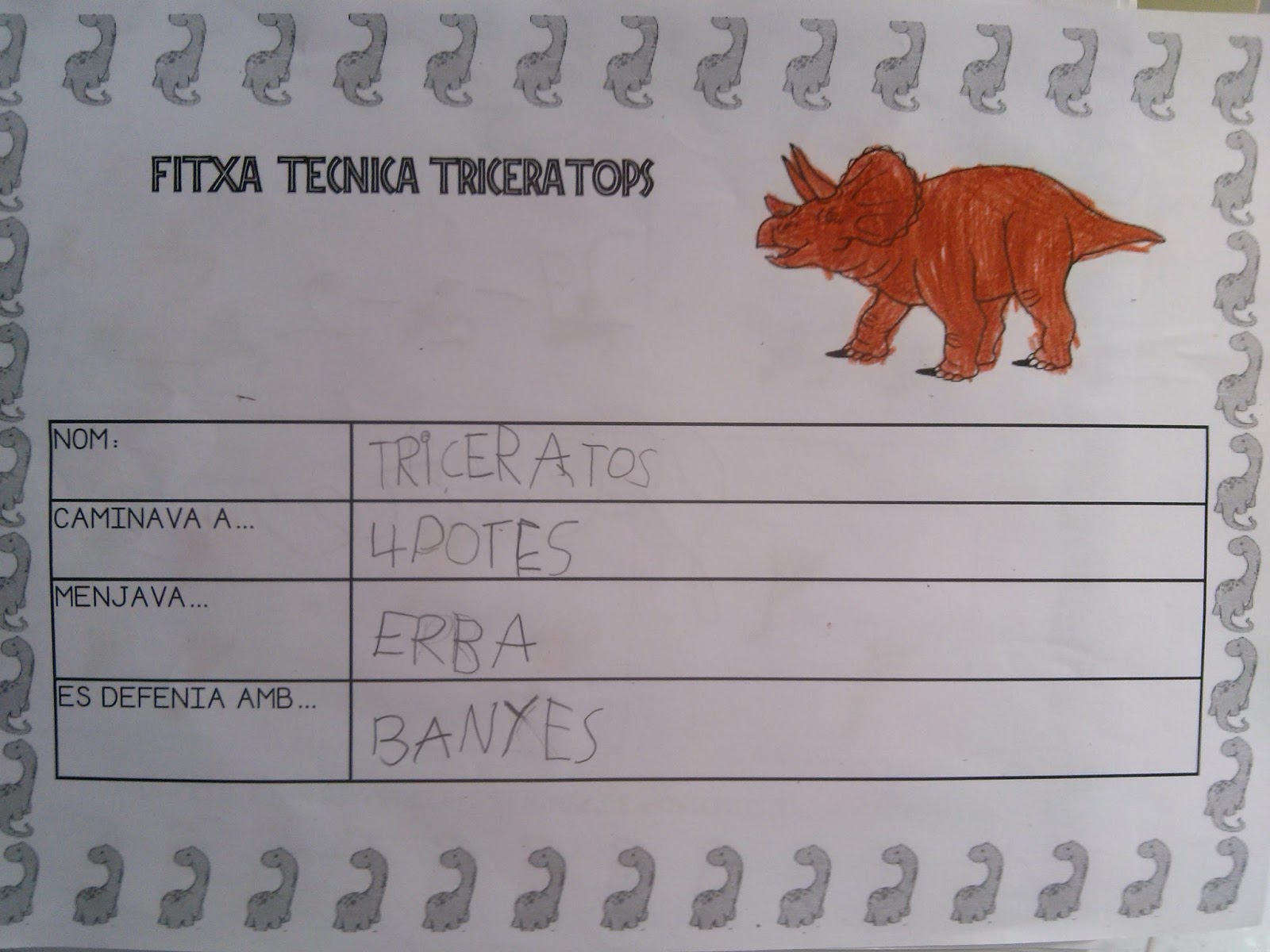Recursos d'un mestre d'infantil: PROYECTO DE LOS DINOSAURIOS: FICHAS ...