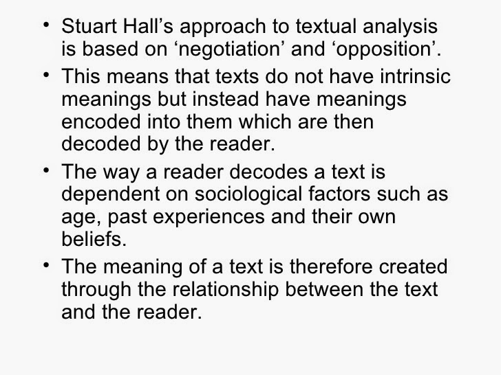 GCSE Media: Year 11: Stuart Hall’s ‘Audience Reception Theory’ 2