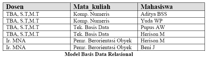 Sistem Basis dan Model Data | Malik Aslam