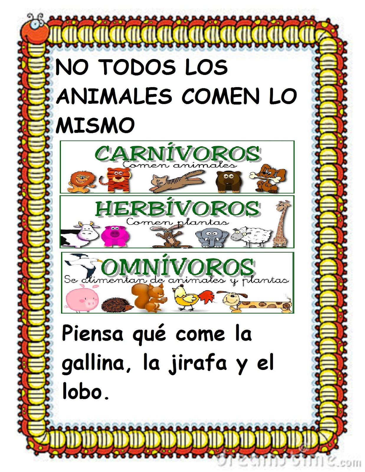 EL BLOG DE PRIMERO: ¿QUÉ COMEN LOS ANIMALES?