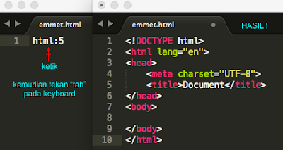 Cara Menggunakan Emmet di Sublime Text 3 - Cakrawala Techs