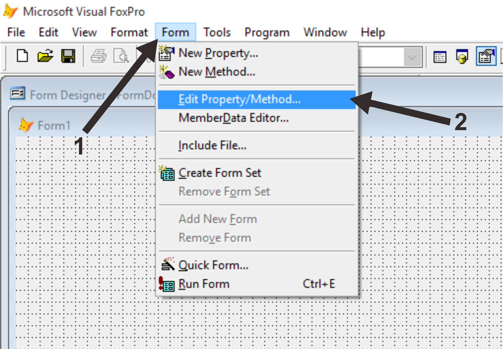 Membuat Method pada Microsoft Visual FoxPro - Coding Dulu Boss