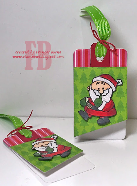 StampOwl's Studio: Santa Fold-Up Gift Tags