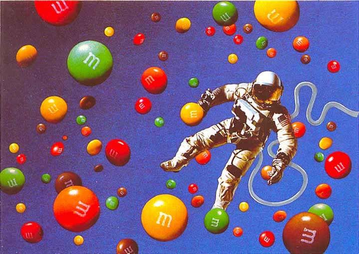 POSTCARDY: the postcard explorer: M & M's in Space
