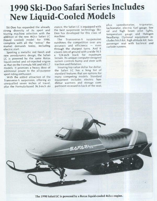 CLASSIC SNOWMOBILES OF THE PAST: 1990 SKI-DOO SAFARI SNOWMOBILE