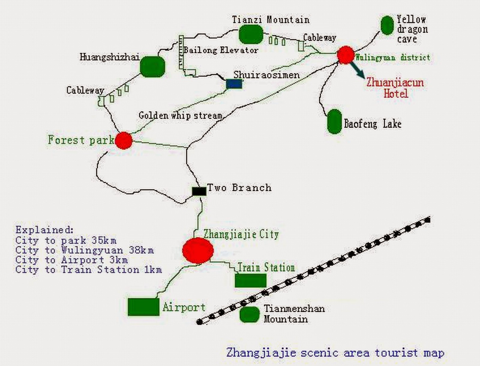 ZHANGJIAJIE NATIONAL FOREST PARK, China: CHINA MAP