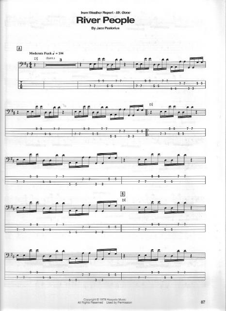 The Essential Jaco Pastorius - River People | Partituras para Batería