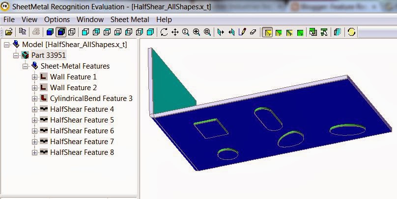 Feature Recognition: Marking and Half-shear Recognition