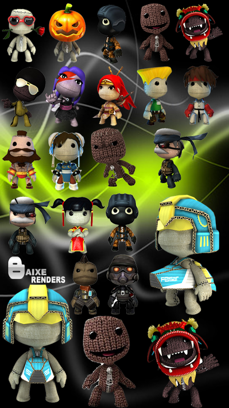 Design brasil game: Pack Renders Little Big Planet