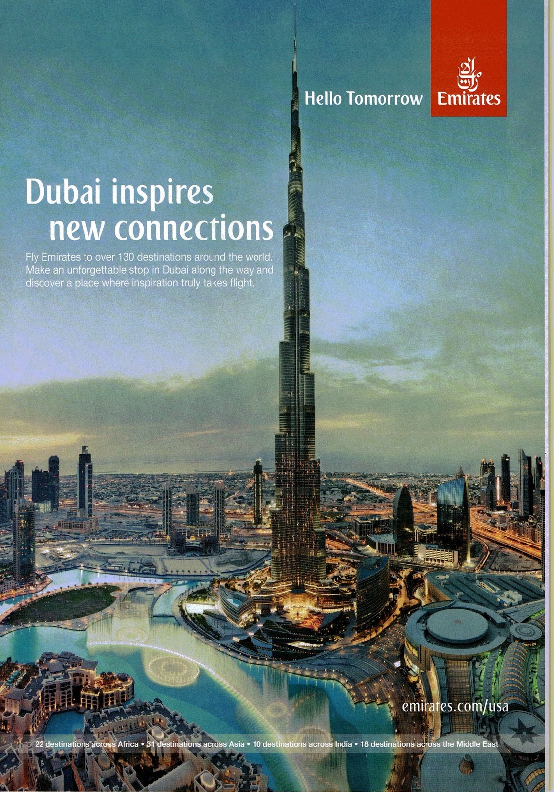 Econscapes: The World of Tomorrow 2013 ads for Emirates Airlines