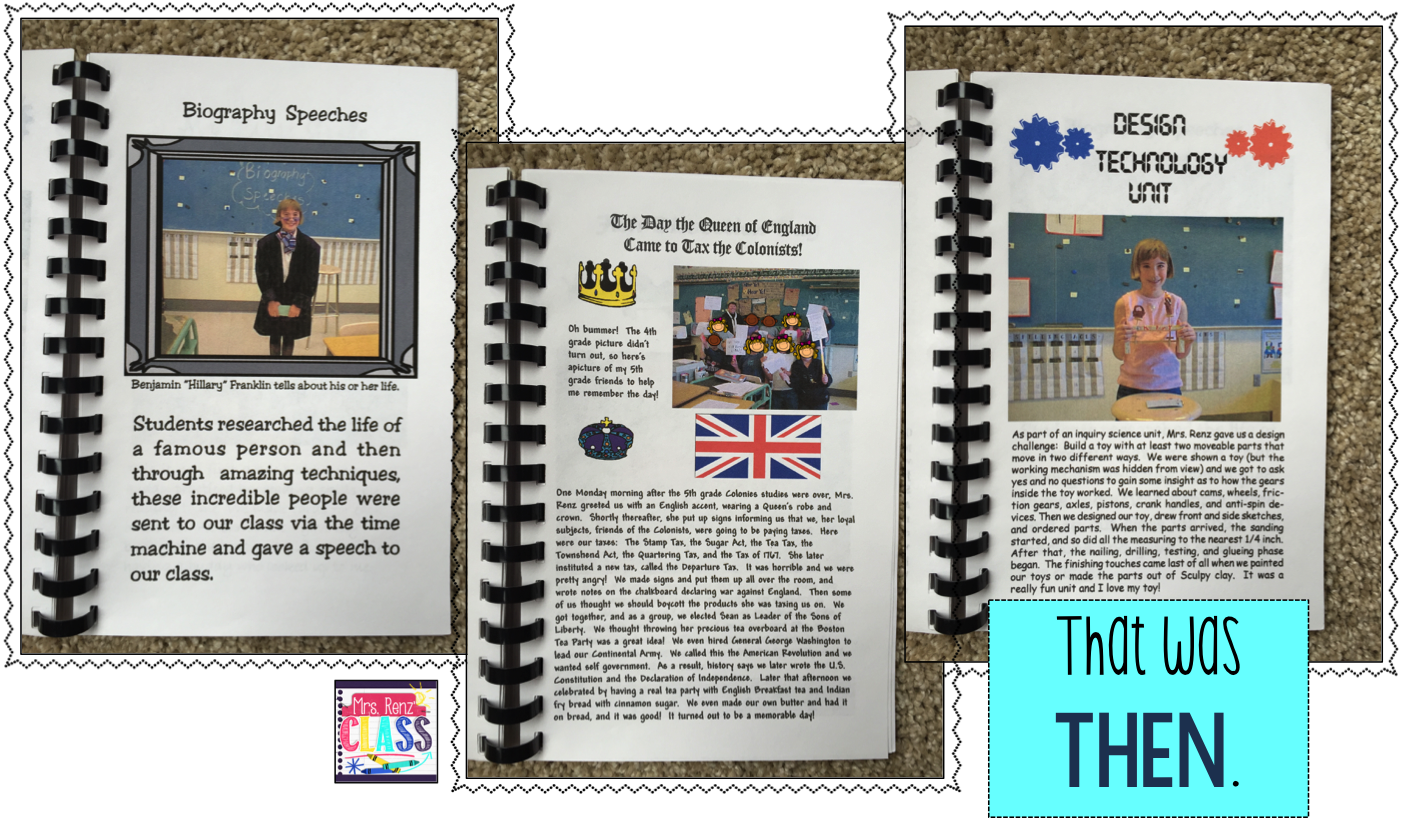 Mrs. Renz' Class: Capture End of Year Memories with a Memory Book!