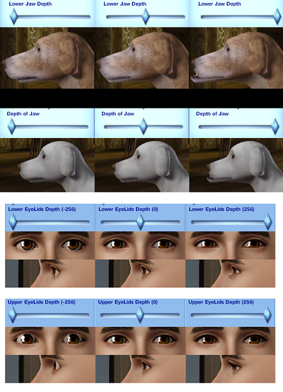 My Sims 3 Blog: More CAS Sliders by OneEuroMutt