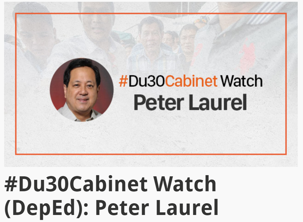 Duterte's Choice for Education Secretary in the Philippines