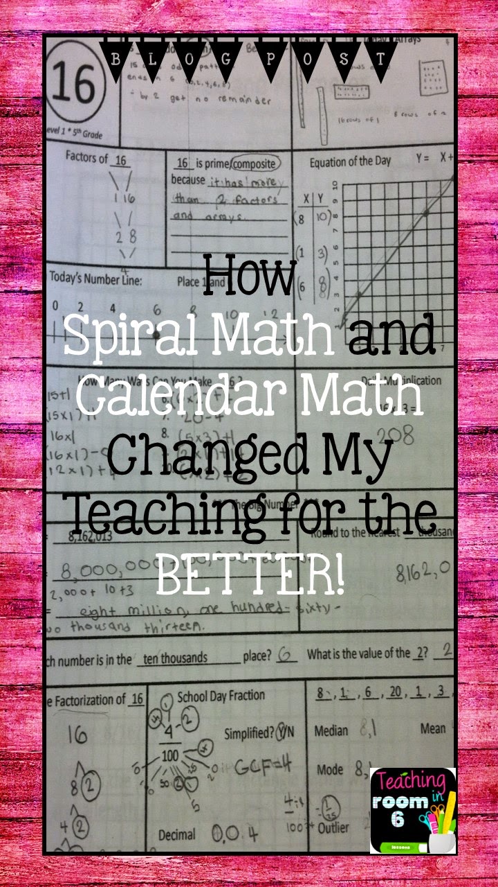 How Spiral Math and Calendar Math Have Changed my Life | Teaching in Room 6