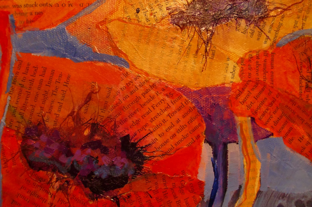 Mixed Media Artists International: "Poppy Story", 12065, mixed media ...