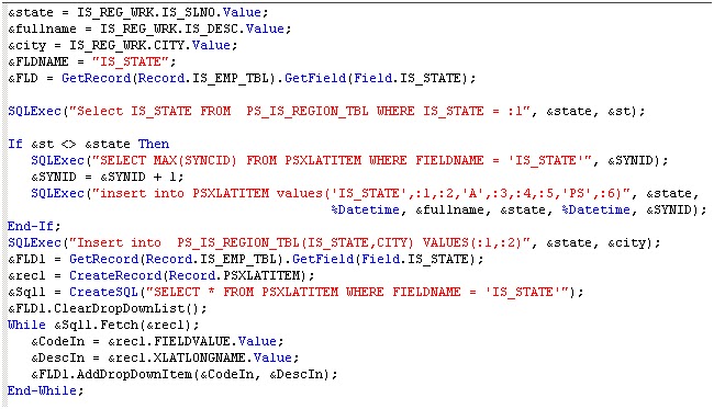 PeopleSoft: Adding Translate value Through panel to translate table