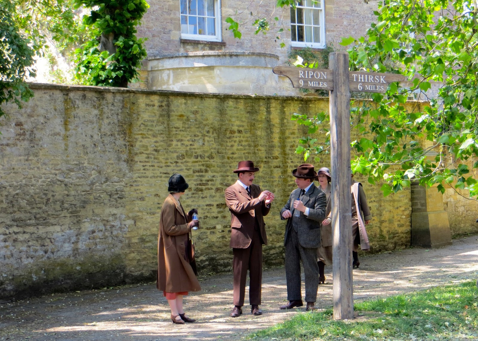 Curiouser and Curiouser: They are back in Bampton filming Downton Abbey ...