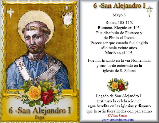 ® Santoral Católico ®: San Alejandro l.Papa