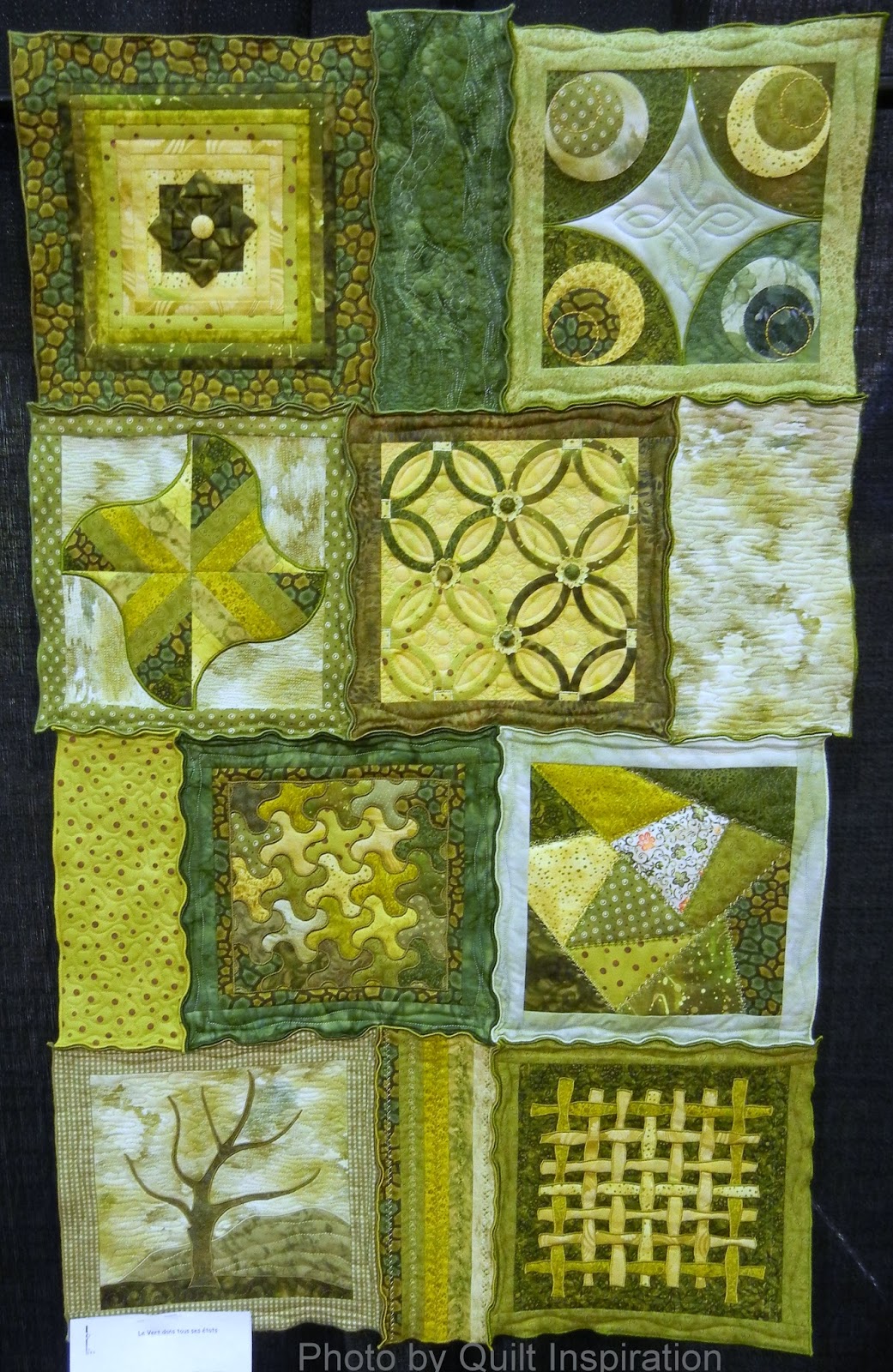 Quilt Inspiration: Going Green: France Patchwork