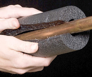 The Frugal Maestro: Insulating Hot Water Pipes