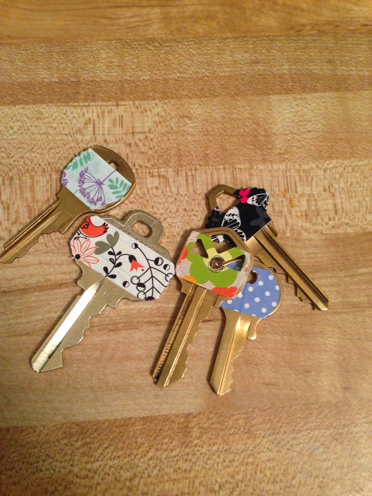Crafted By Corley: Washi Tape Keys
