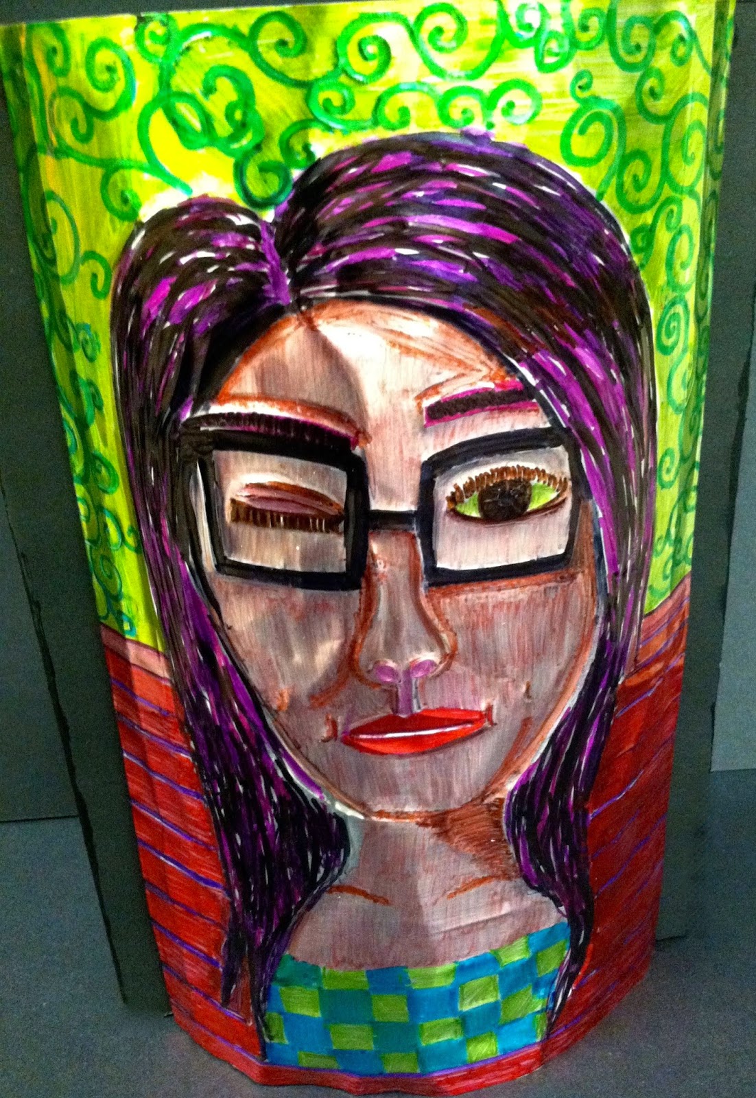 Kids Art Market: Embossed Funk Faces