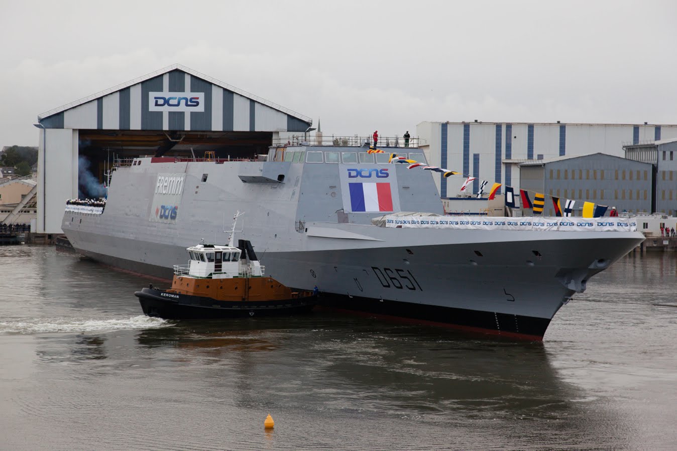 Naval Open Source INTelligence: DCNS launches Normandie FREMM, second ...