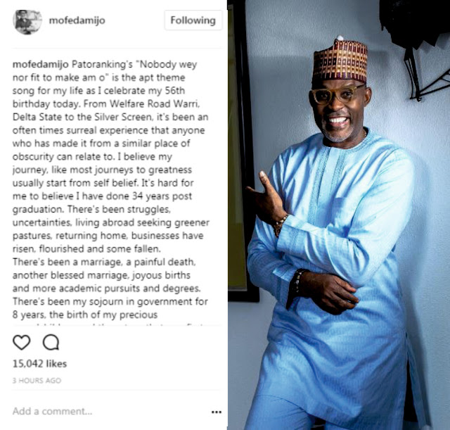 Richard Mofe Damijo Recalls His Life Experiences As He Celebrates His ...