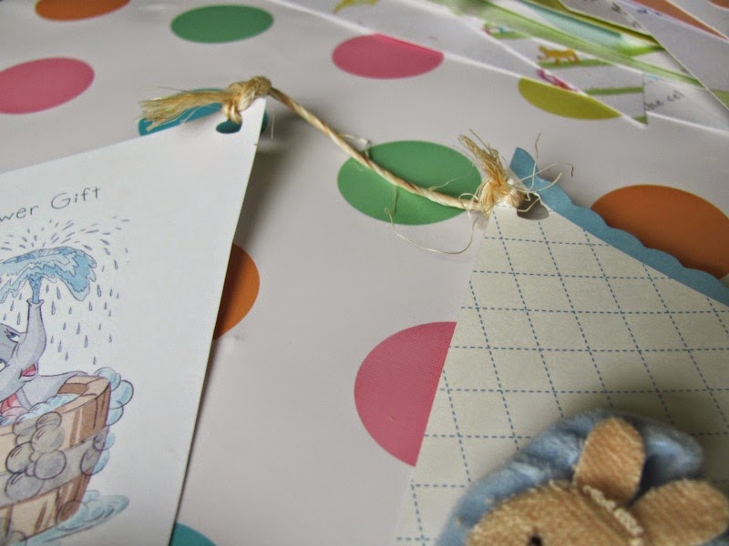 Prim and Propah: What to Do with All Those Greeting Cards, DIY Bunting