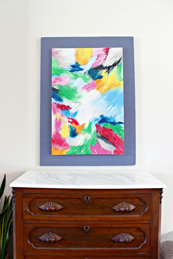 LAYERED CANVAS WALL ART TUTORIAL | Dimples and Tangles