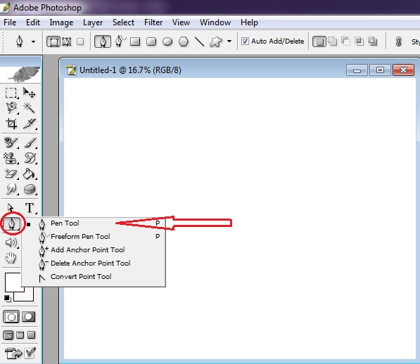 Online Classes for Photoshop: 9. Pen tool: