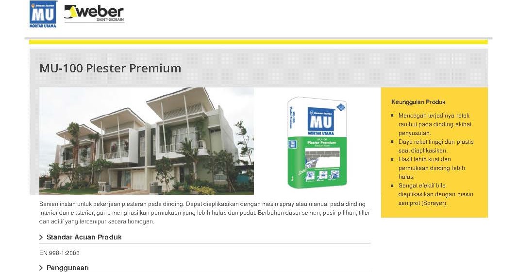 Brosur Semen Instan MU-Mortar Utama - MEGATruss global