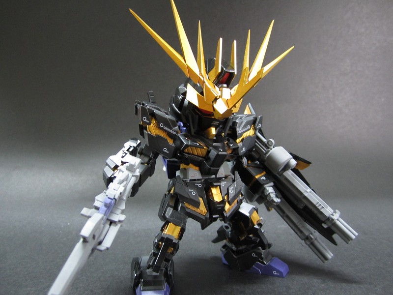 GUNDAM GUY: SD Unicorn Gundam 02 Banshee - Custom Build