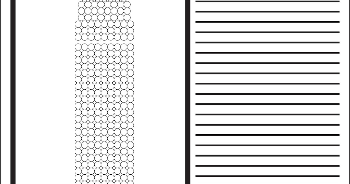 Brick Stitch Bead Patterns Journal: 9 Bead Base Row 3 Drop Blank Round ...