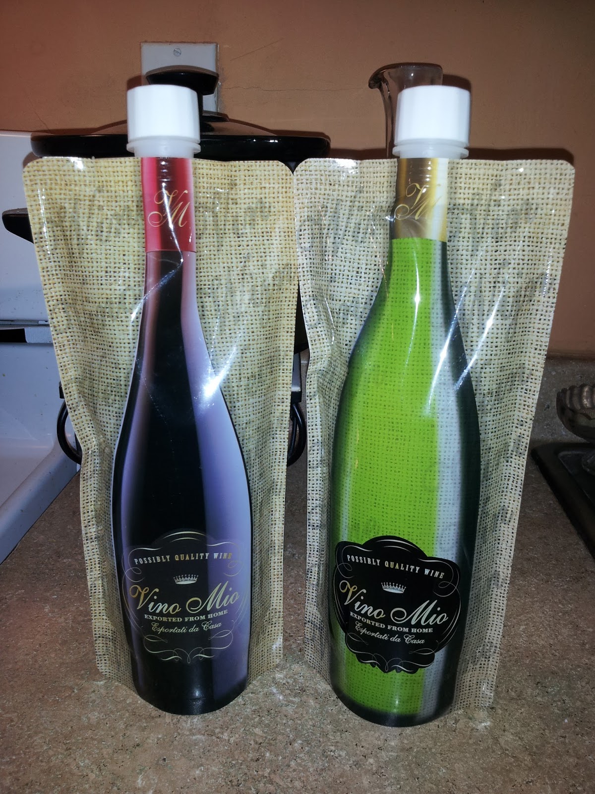 Vino Mio Foldable Wine Bottle (SET of 2) - Collapsible, Foldable and ...