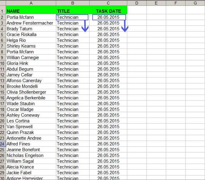 Filling Data Automatically In Cells New Ideas For Computer And Software