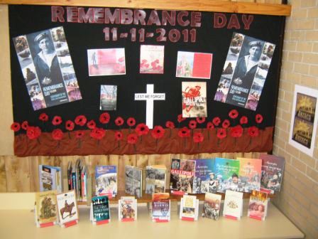Library Displays: Remembrance Day
