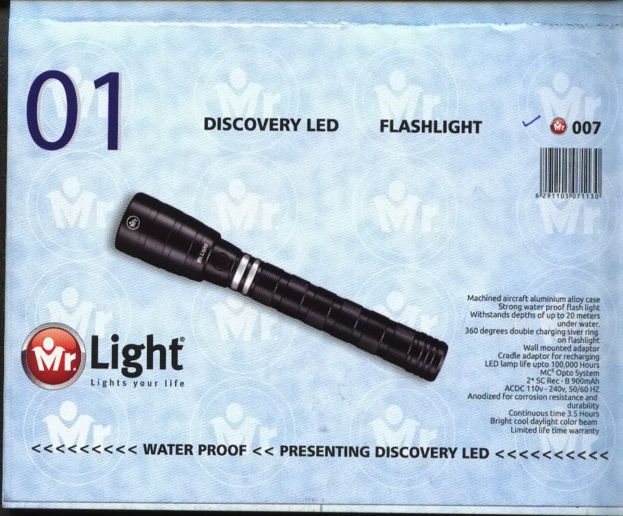Mumineen Mail: NEW ARRIVAL MR LIGHT LED RECHARGEABLE TORCHES