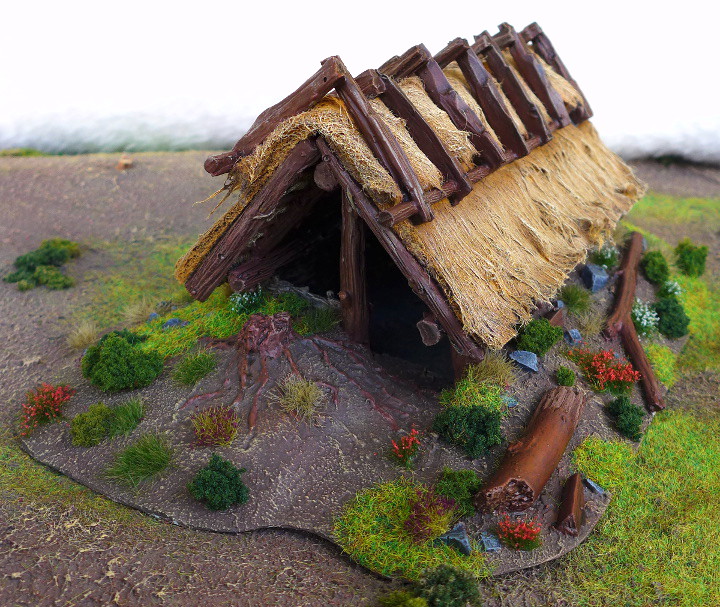 Monty's Caravan: Dark Ages Pit House finished.