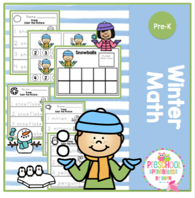 Winter Math ~ Preschool Printables