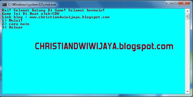 popular artikel: Cara Membuat Game Dengan NotePad