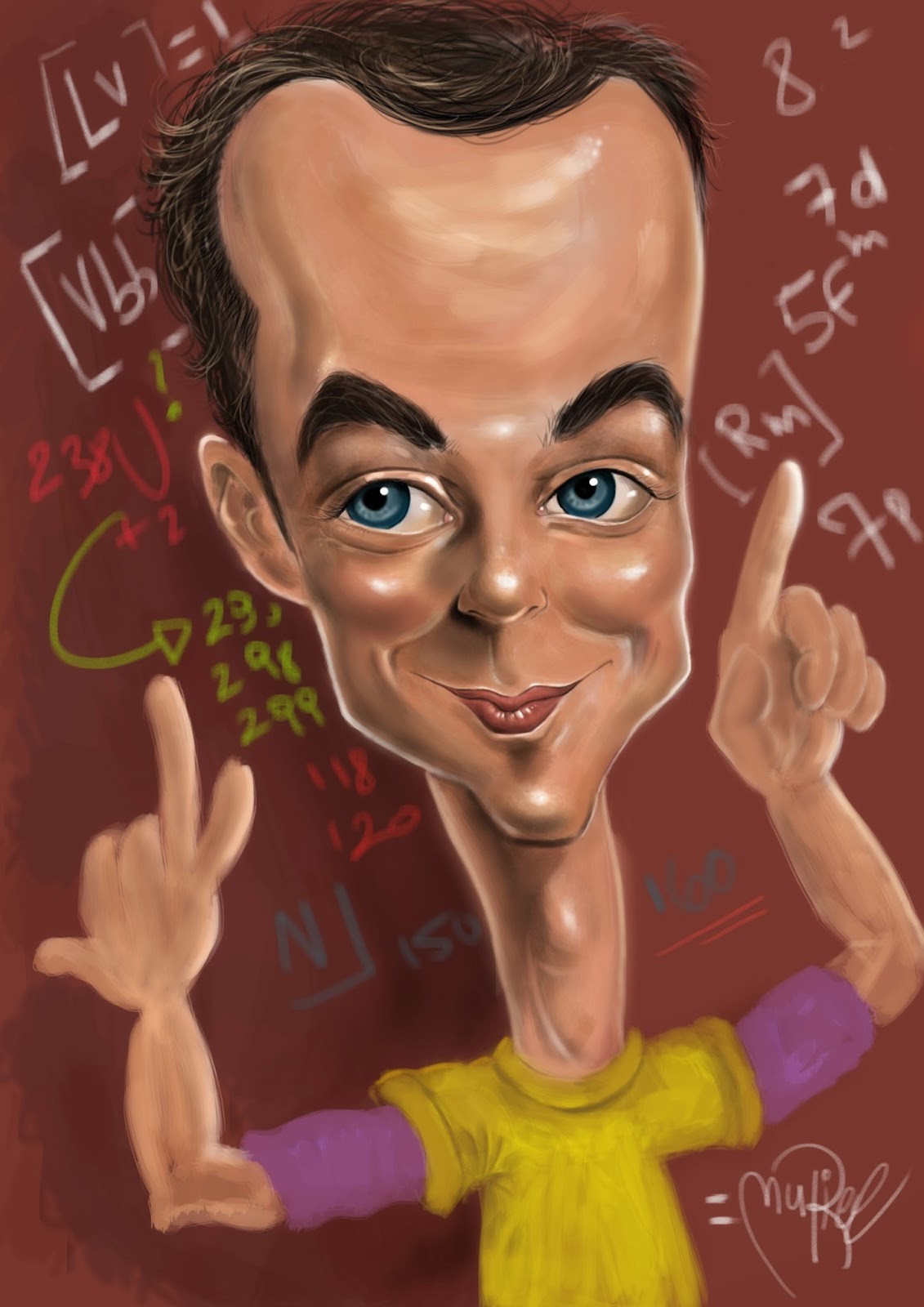 L'arte... non la metto da parte!: Sheldon Cooper caricature