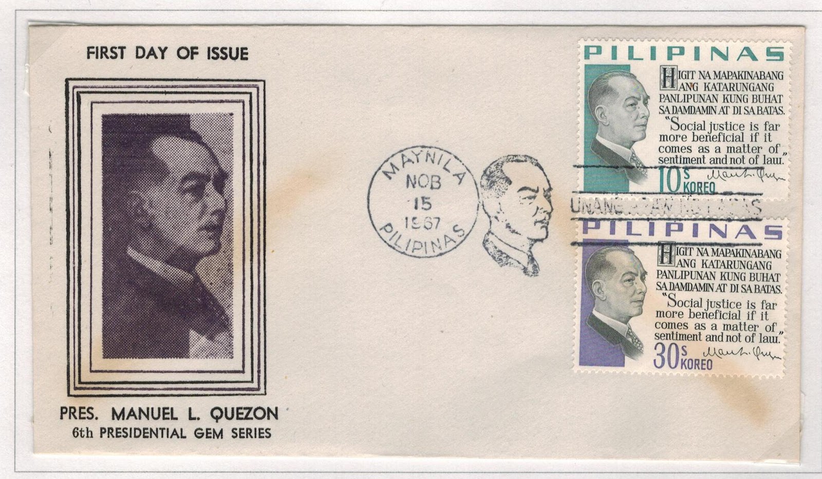 Philippine Republic Stamps : 1963 -1973 Presidential Credo Series
