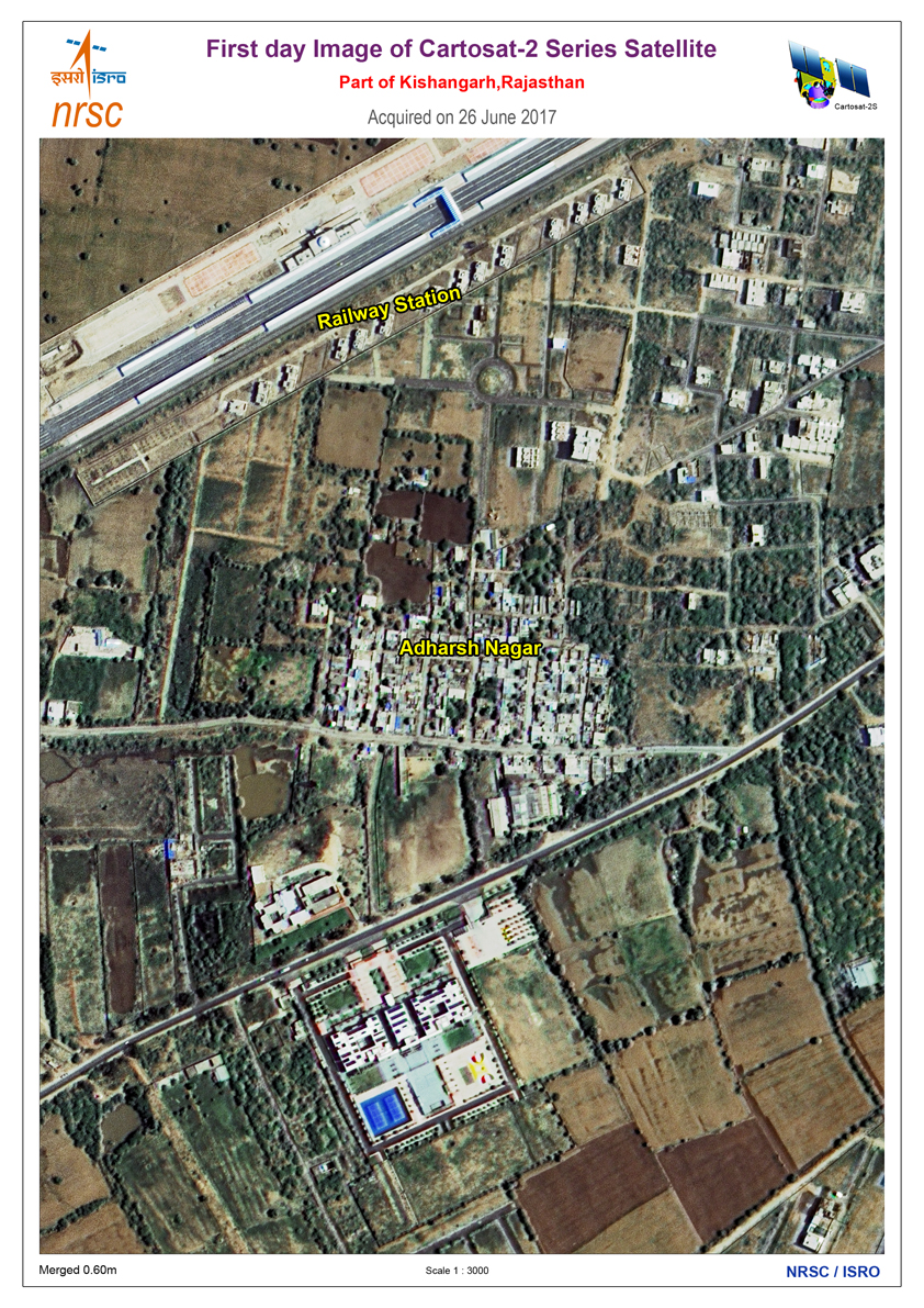 First day Images from Cartosat -2 Series Satellite