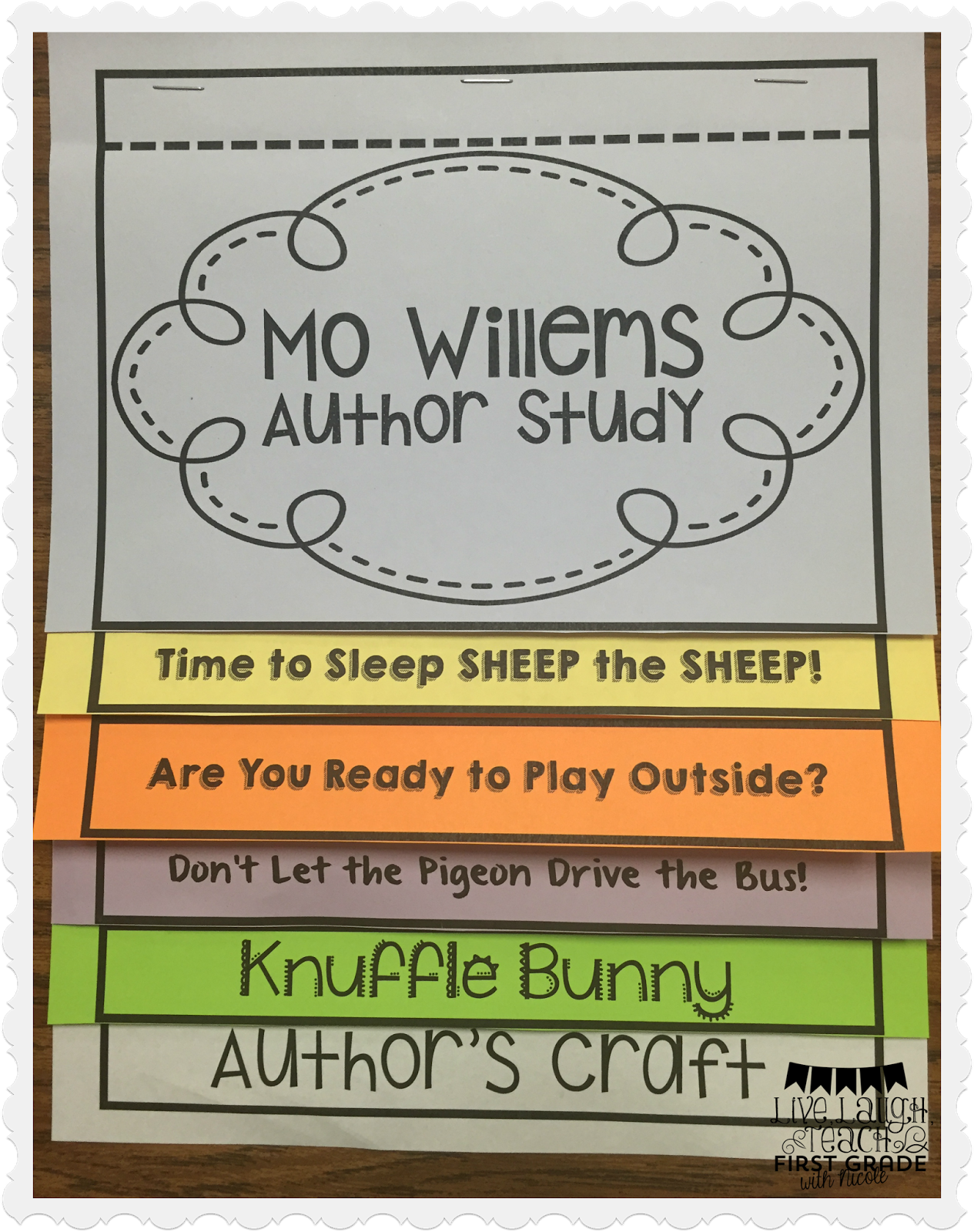 Live, Laugh, Teach First Grade: Mo Willems Author Study- Interactive ...