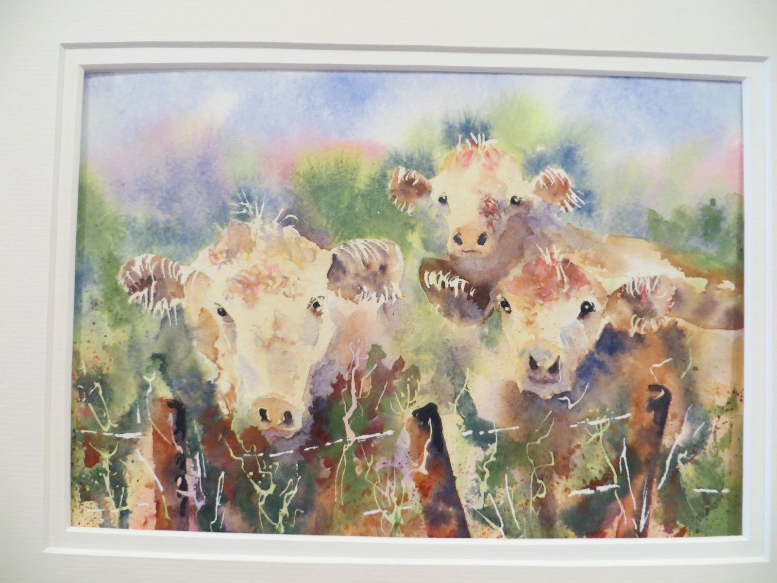 Treetops - One day classes in Newbury: Curious Cows Watercolour Class!