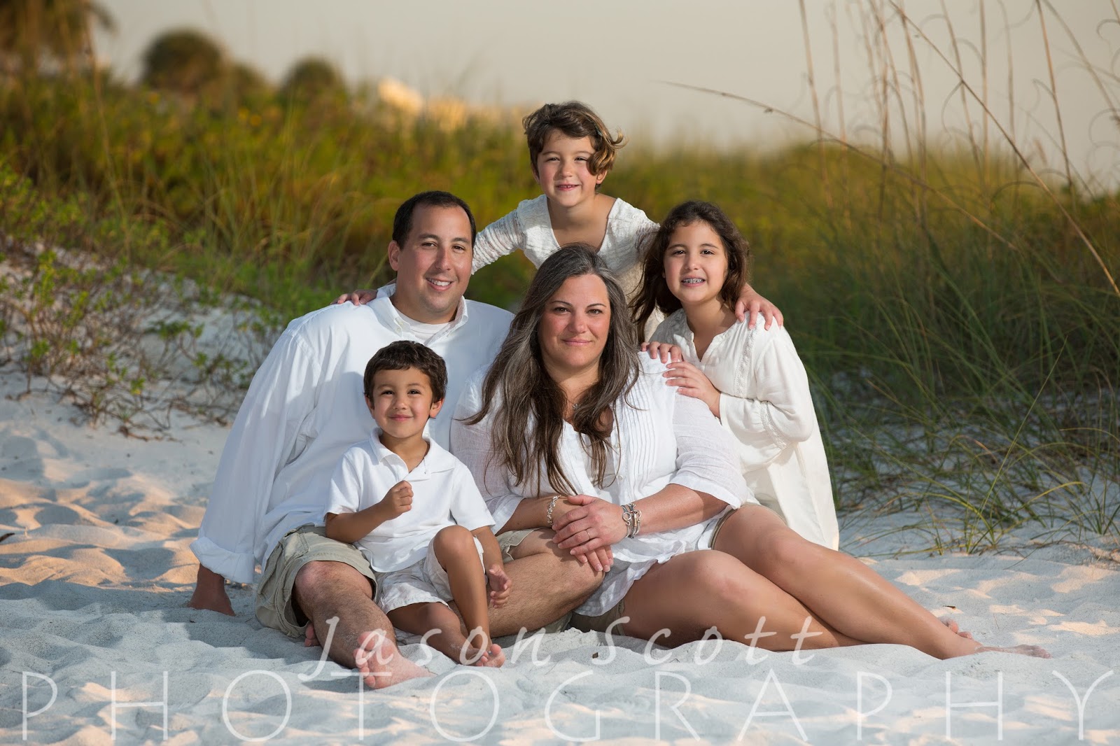 Longboat Key Beach Portraits - Powell Family | Jason Scott Photography