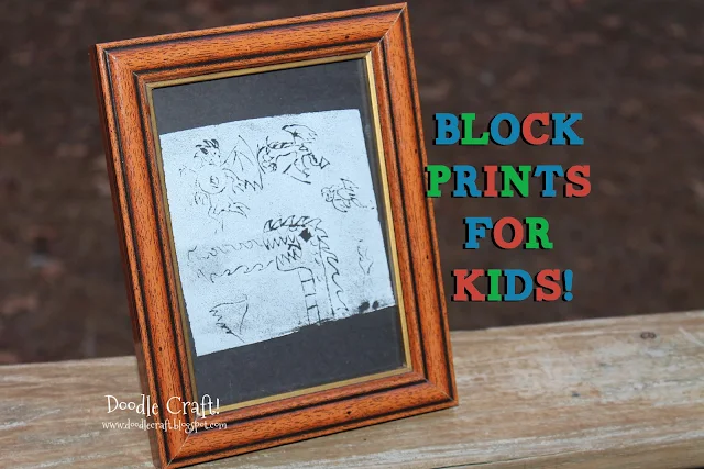 Block Printing for Kids using Styrofoam!