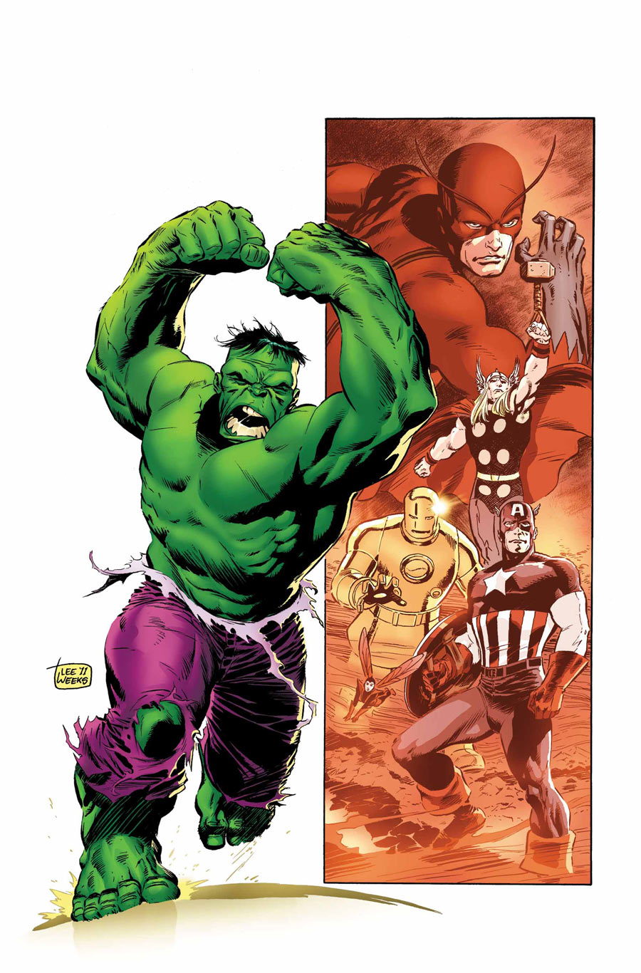 Marvel Comics of the 1980s: Hulk covers by Lee Weeks for May 2012 ...